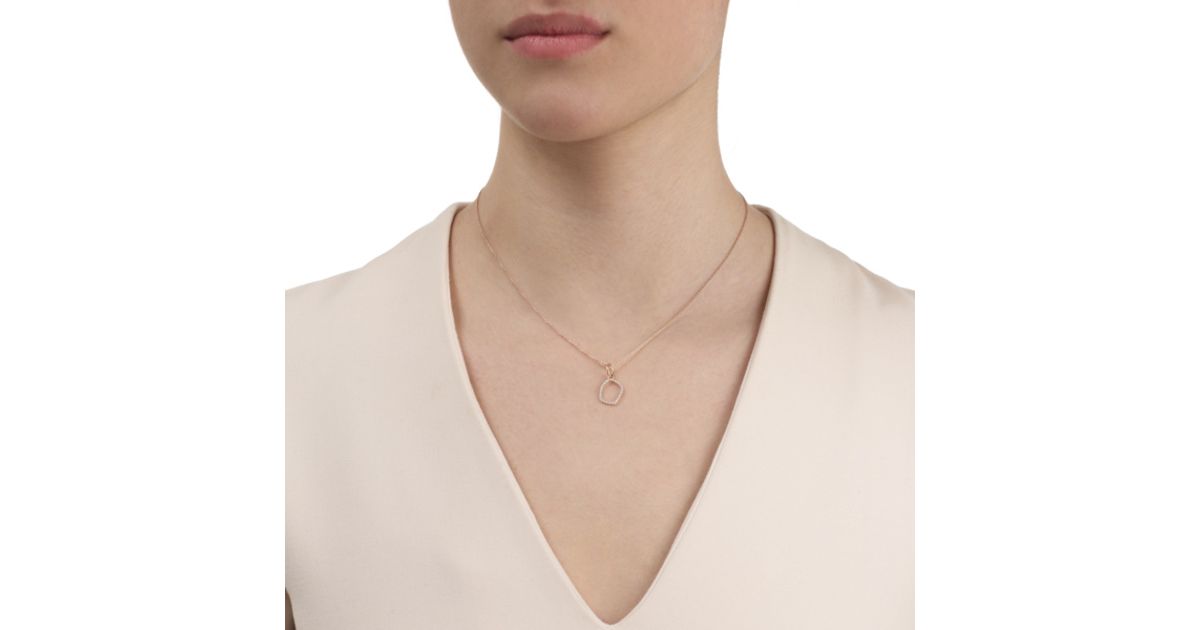Riva mini kite diamond pendant charm necklace set store