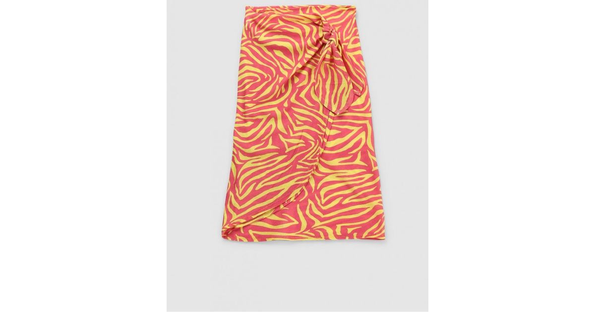 It's Now Cool Ziggy Pop Mesh Sarong in Orange | Lyst UK