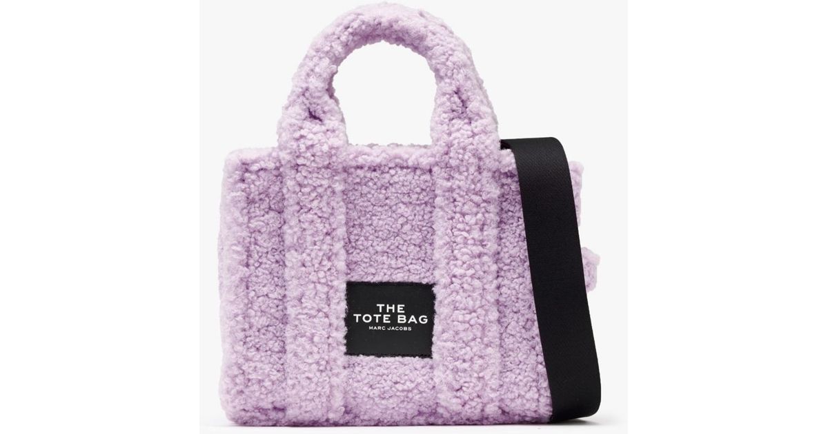 Marc Jacobs The Teddy Small Lilac Tote Bag , Fabric in Pink | Lyst UK