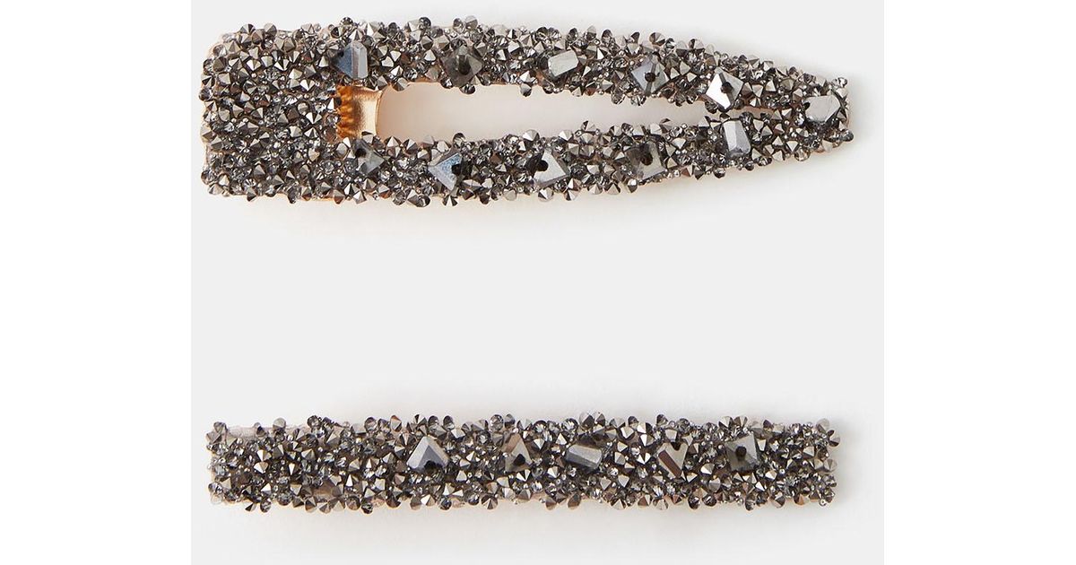 Accessorize 2-Pack Sparkle Hair Clips in White | Lyst UK