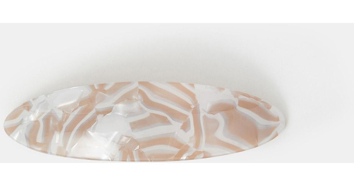 Accessorize Pearl Resin Barrette Hair Clip in White | Lyst UK