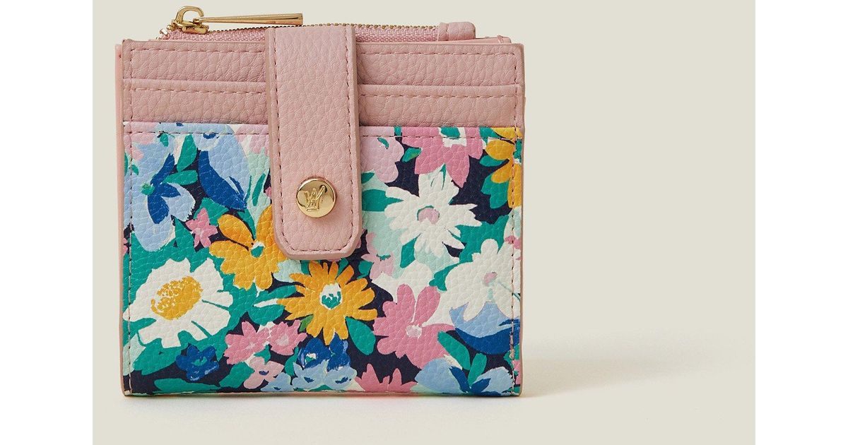 Accessorize Floral Fold-Out Card Holder in Blue | Lyst UK