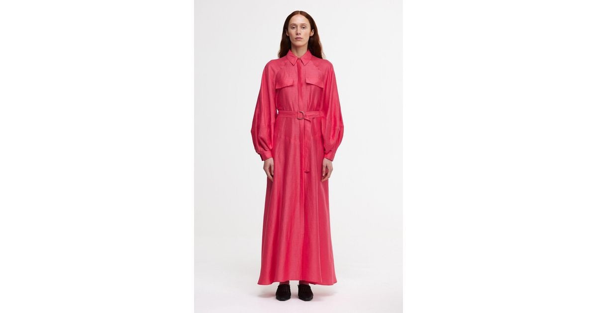 Acler Pennarly Maxi Dress in Red | Lyst UK