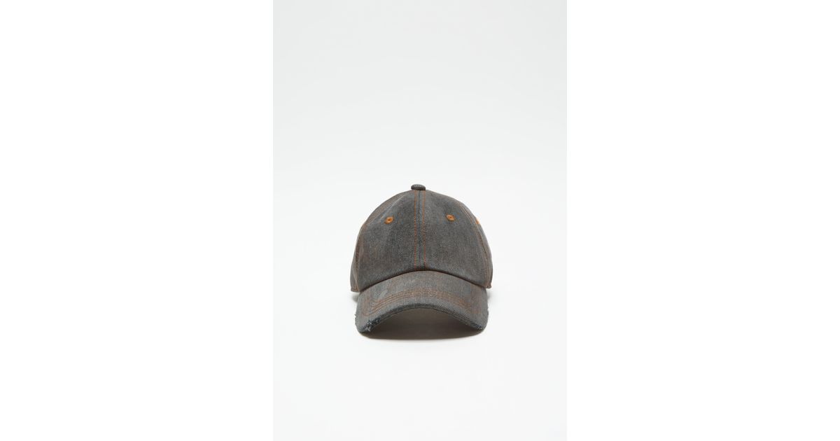Acne Studios Denim Cap in Black | Lyst UK