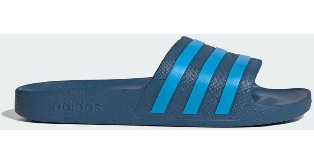 adidas Adilette Aqua Slides in Blue | Lyst UK