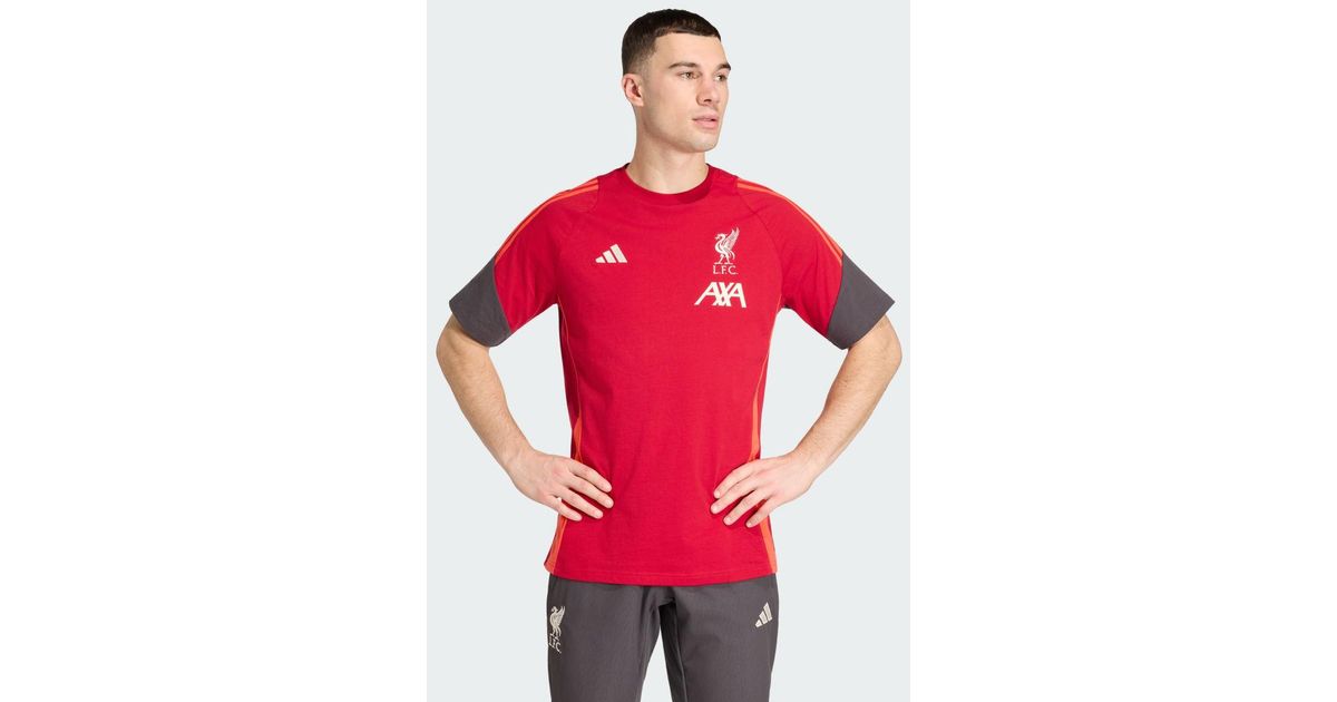 adidas Liverpool Fc Tiro 25 Competition Cotton T-Shirt in Red for Men ...