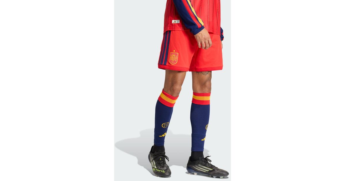 adidas Spain 26 Home Authentic Shorts in Red for Men | Lyst UK
