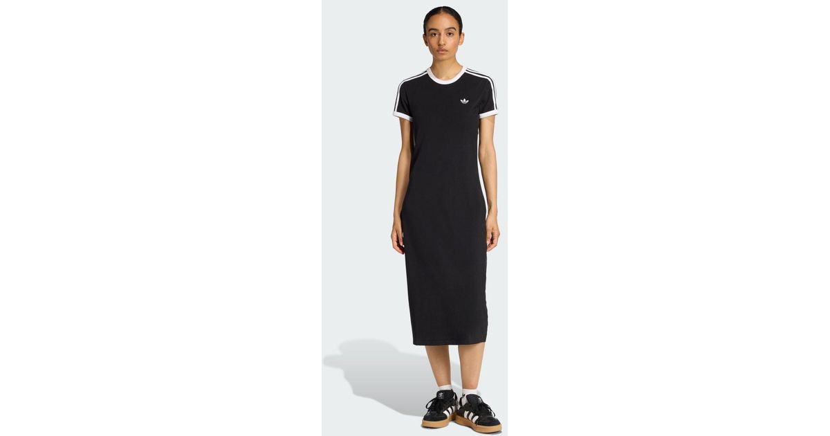 adidas 3 Stripes Dress (Slim) in Black | Lyst UK