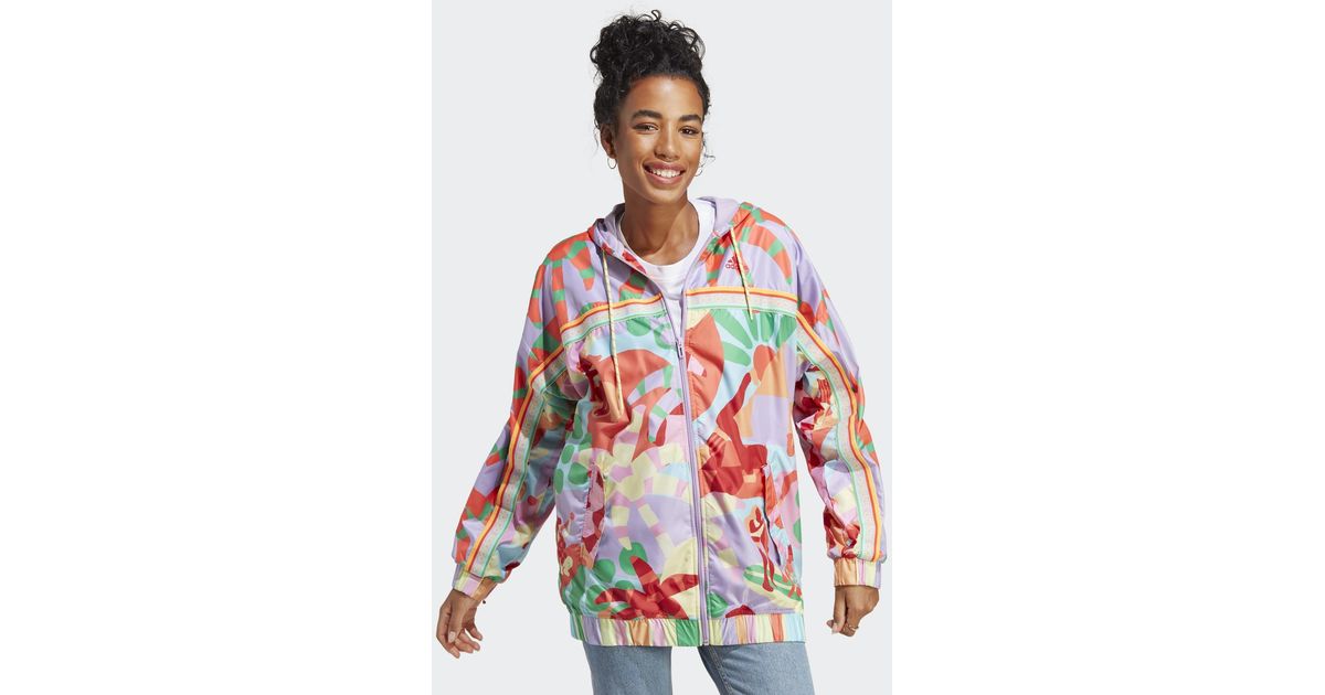 adidas X Farm Rio Jacket in White | Lyst UK