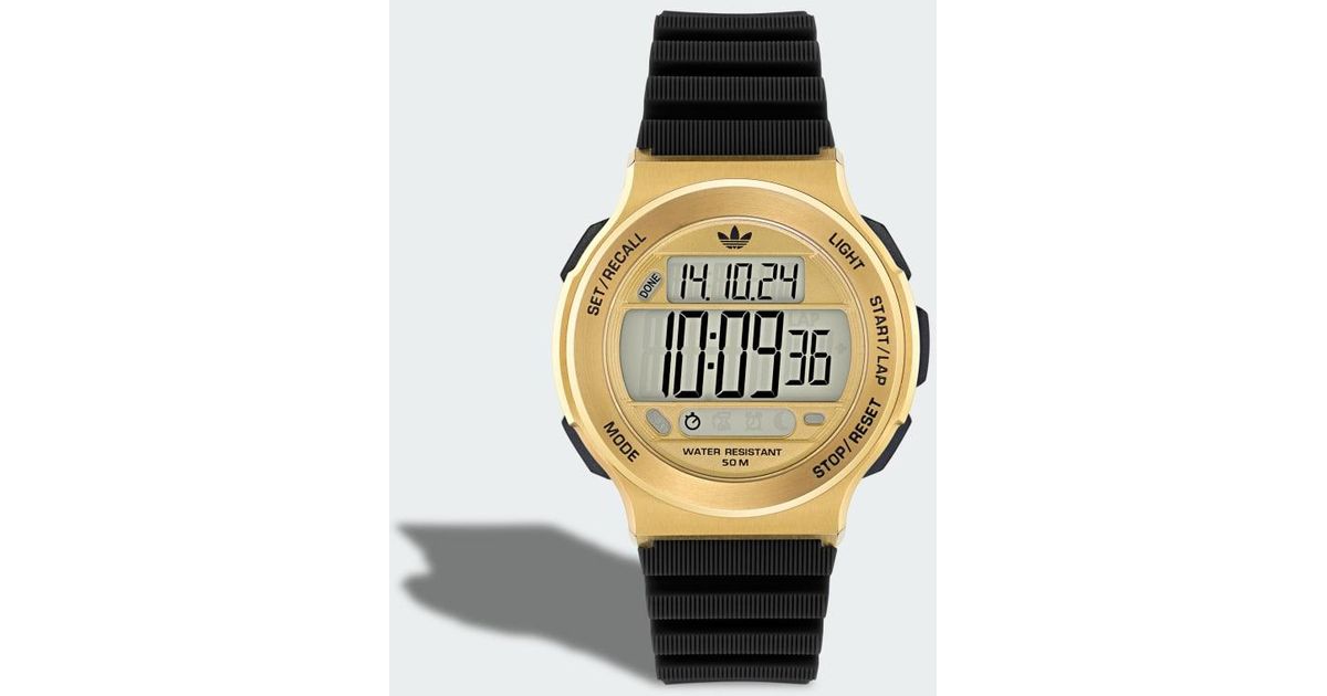 adidas Expression Three Digital Ps Watch in Metallic | Lyst UK