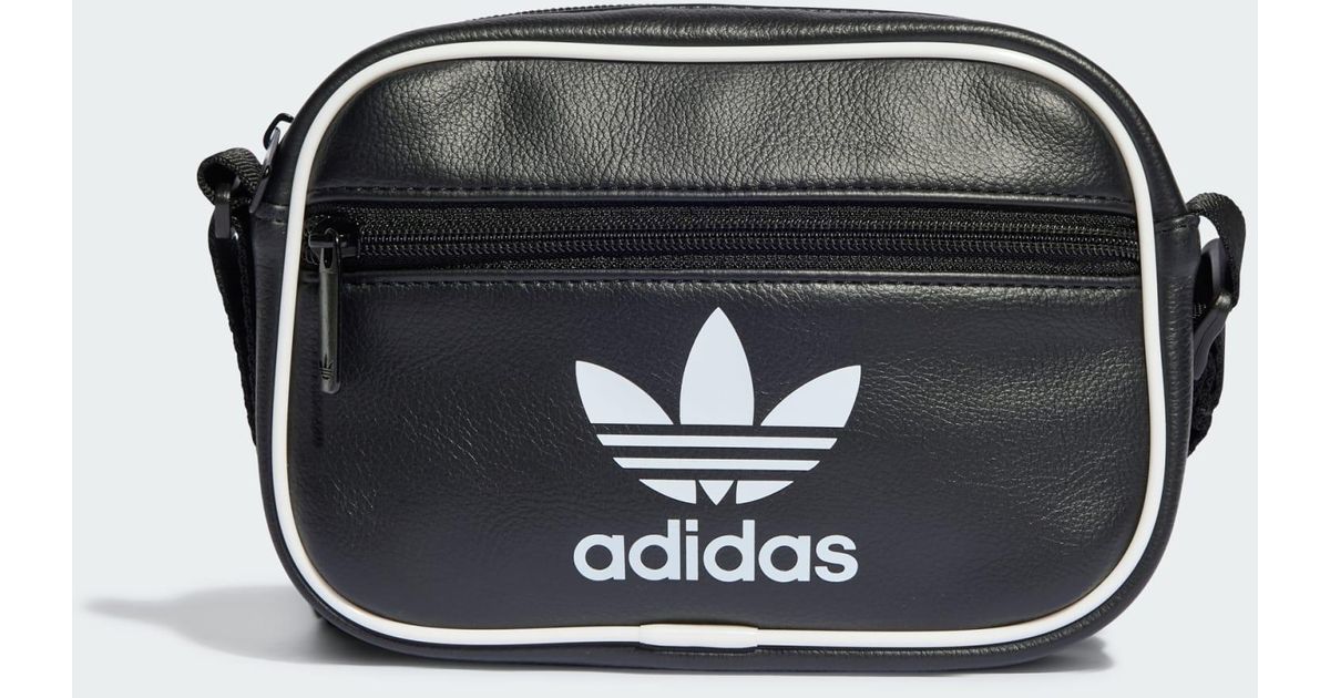 adidas Adicolor Classic Mini Airliner Bag in Black | Lyst UK
