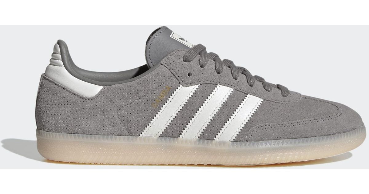 adidas Leather Samba Og Shoes in Grey (Grey) for Men | Lyst UK