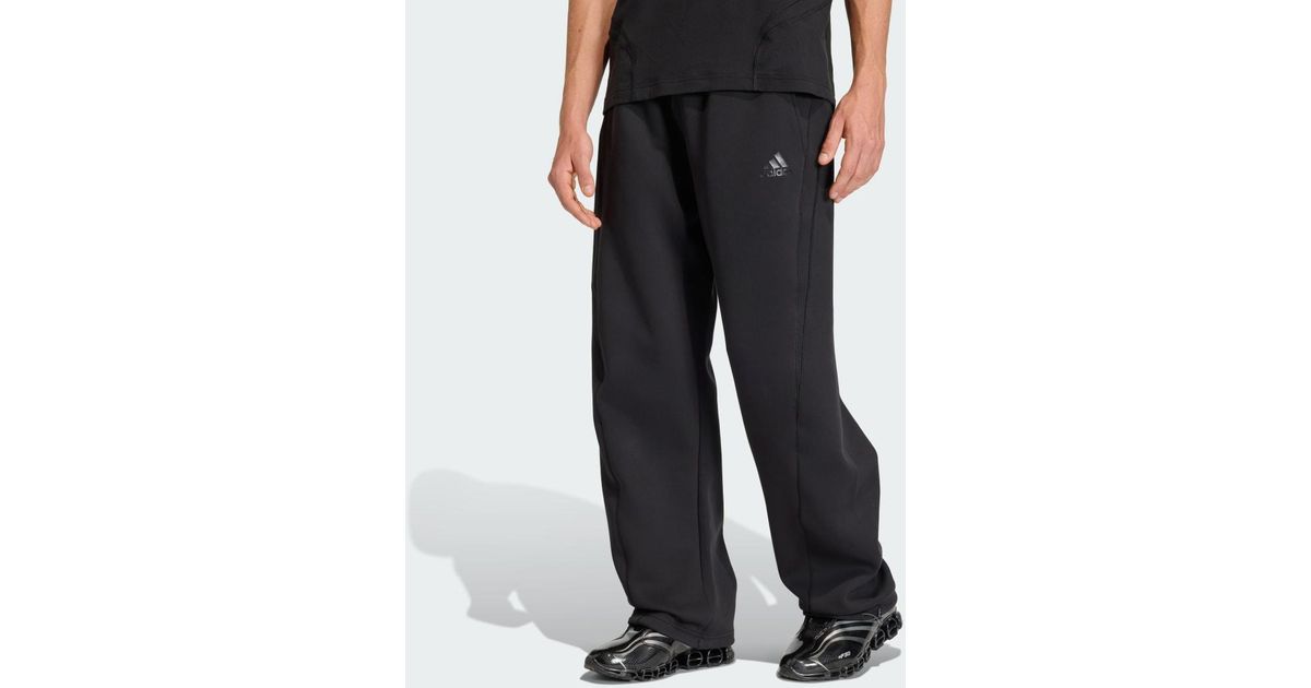 adidas Spacer Cutline Open Hem Tracksuit Bottoms in Black for Men | Lyst UK