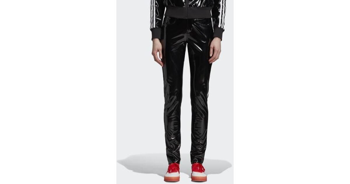 adidas Denim Fiorucci Vinyl Track Pants in Black | Lyst