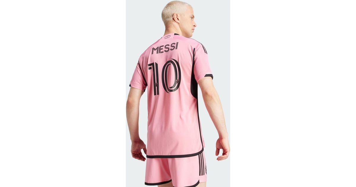 adidas Inter Miami Cf 24/25 Messi Home Authentic Jersey in Pink for Men ...