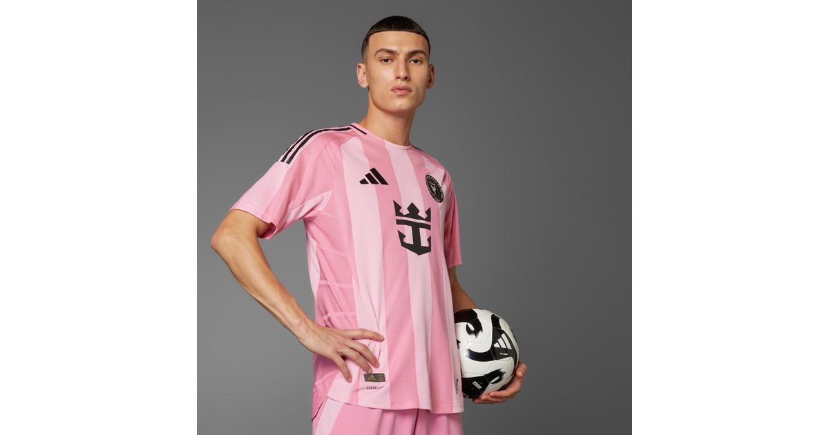 adidas Inter Miami Cf 25/26 Home Authentic Jersey in Pink for Men | Lyst UK