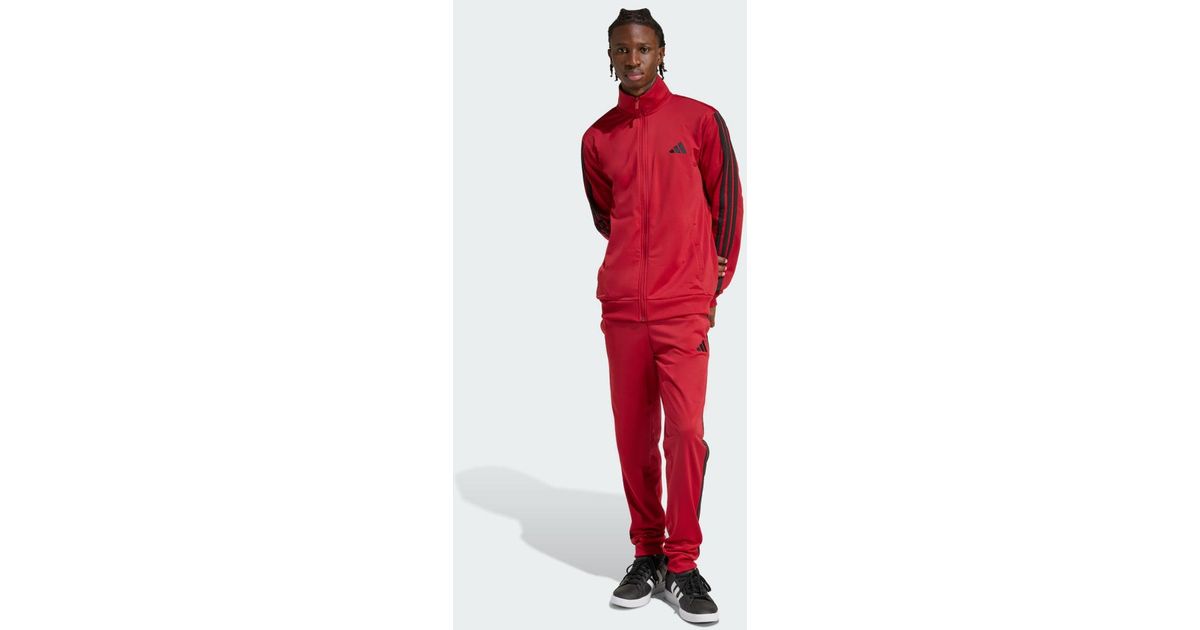 adidas Dayready Tracksuit in Red for Men | Lyst UK
