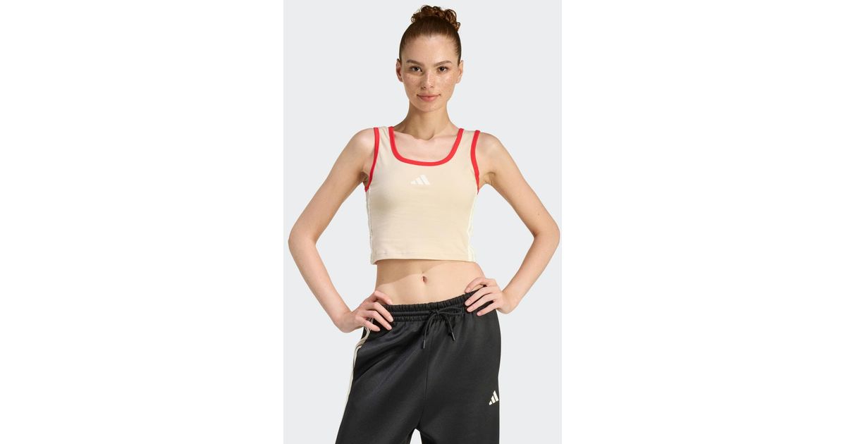 adidas Stadium Tank Top in Red | Lyst UK