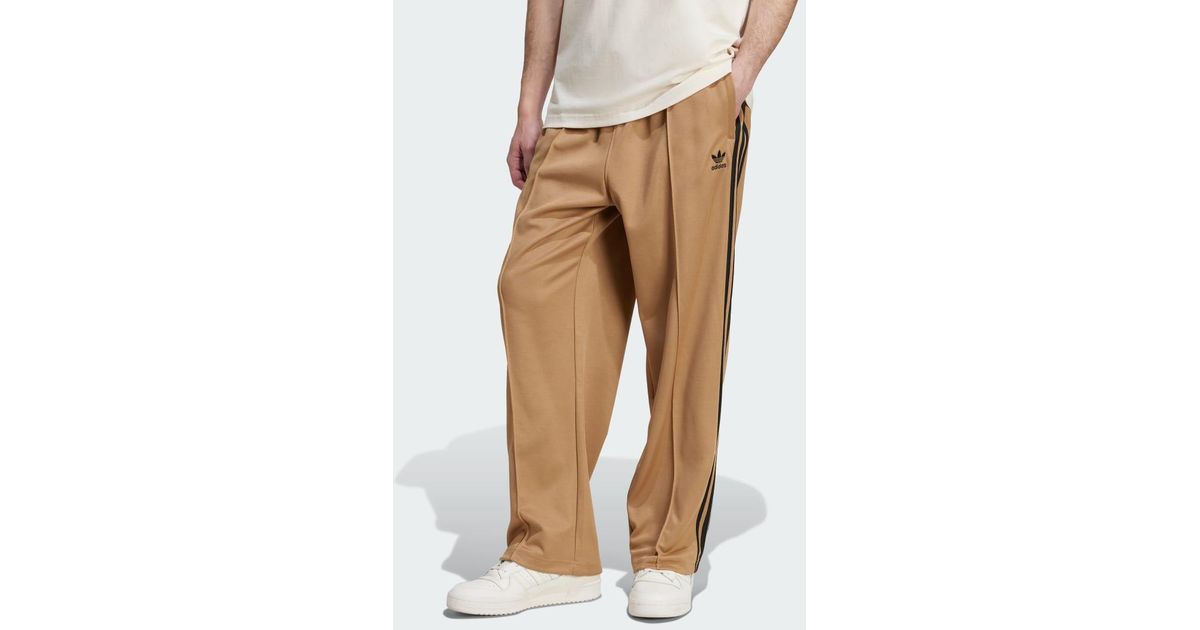 adidas Adicolor Baggy Fit Firebird Track Pants in Natural for Men | Lyst UK
