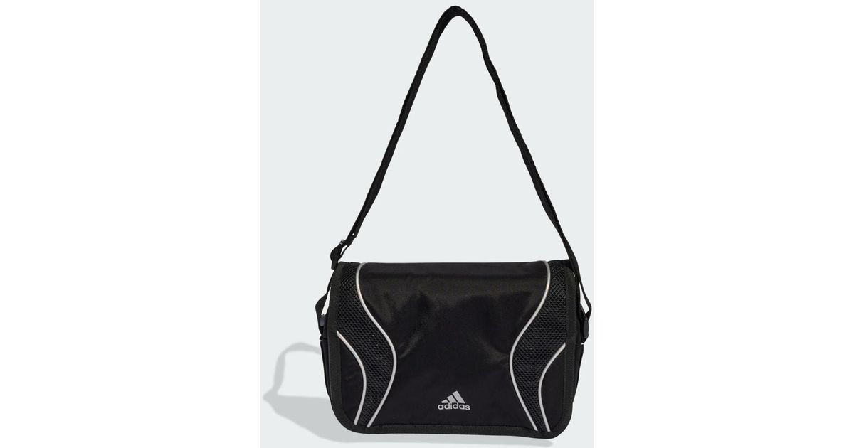 adidas Small Messenger Bag in Black | Lyst UK