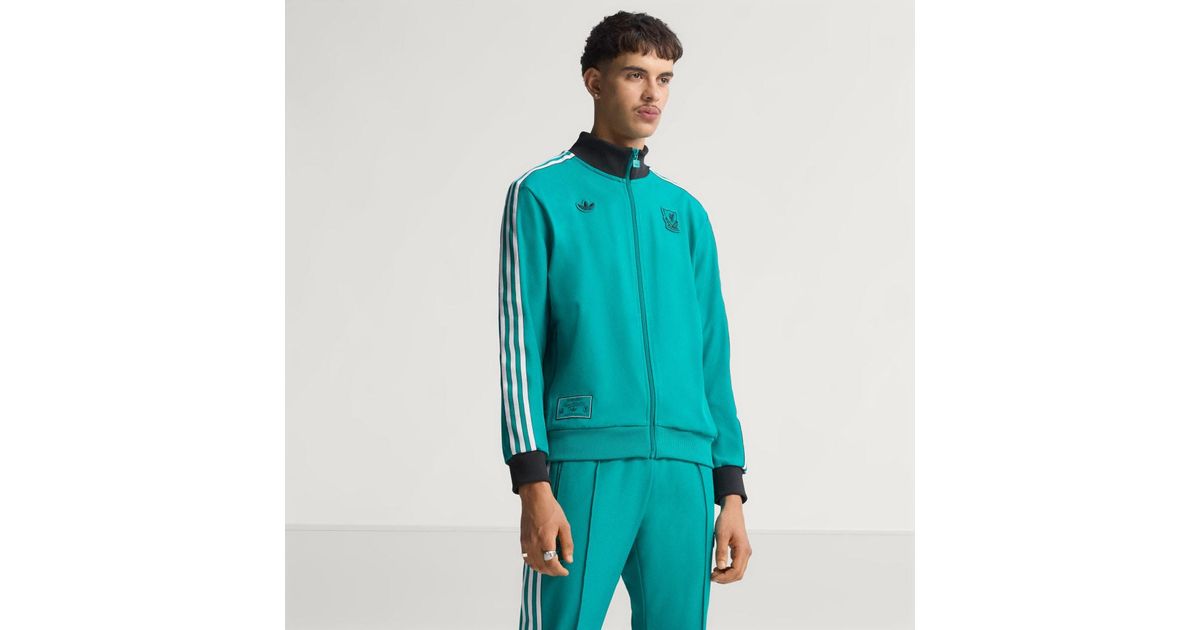 adidas Liverpool Fc Terrace Icons Track Top in Blue for Men | Lyst UK