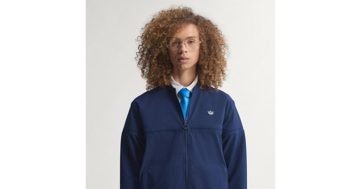 adidas Originals Bomber Jacket in Blue for Men | Lyst UK