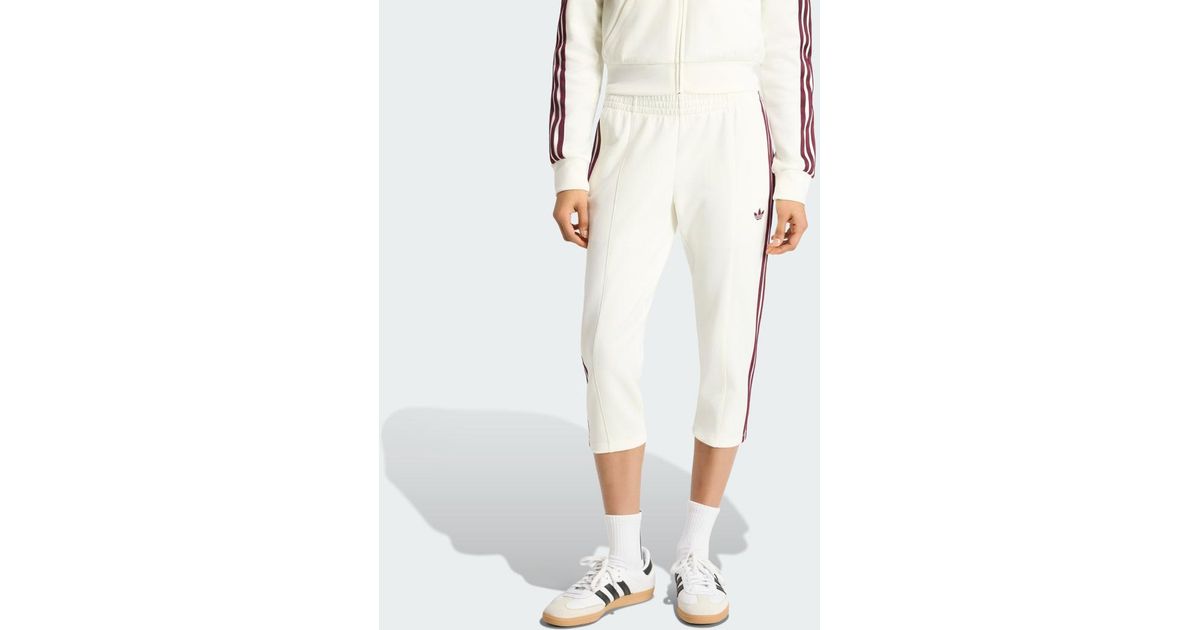 adidas 3/4 Superstar Track Tracksuit Bottoms in White | Lyst UK