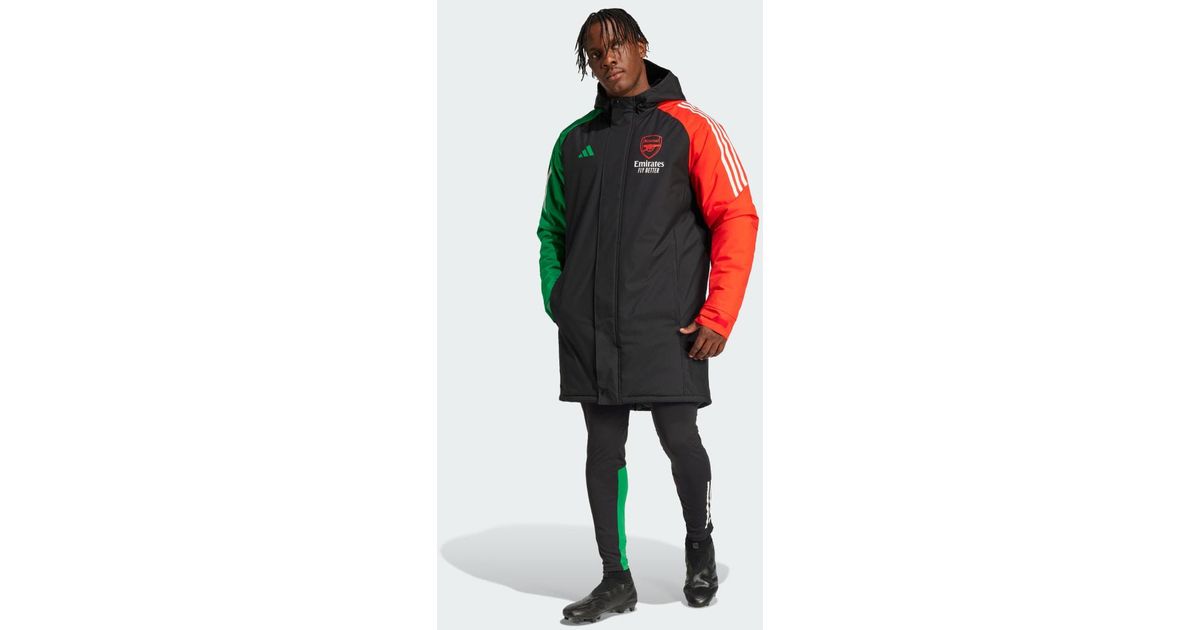 adidas Arsenal Tiro 24 Stadium Parka in Red for Men | Lyst UK