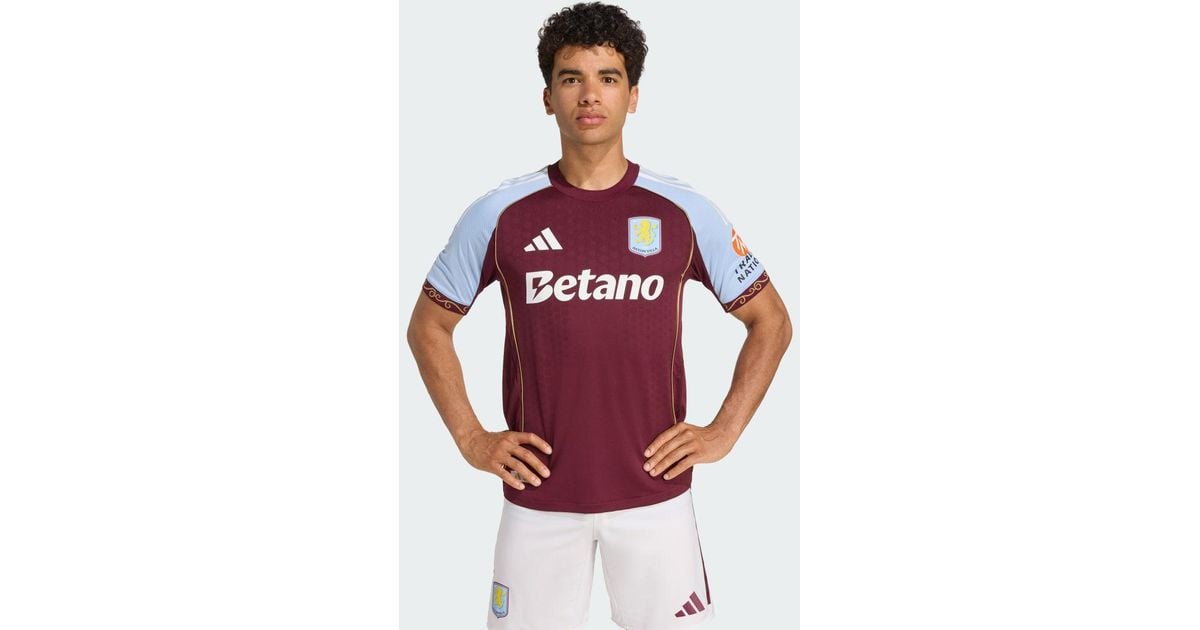 adidas Aston Villa Fc 25/26 Home Authentic Jersey in Red for Men | Lyst UK