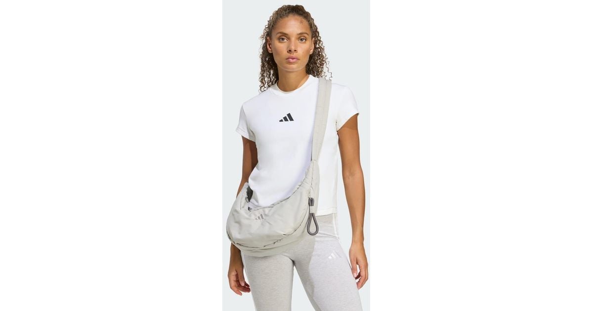 adidas Must Haves Puffy Shoulder Bag in White | Lyst UK