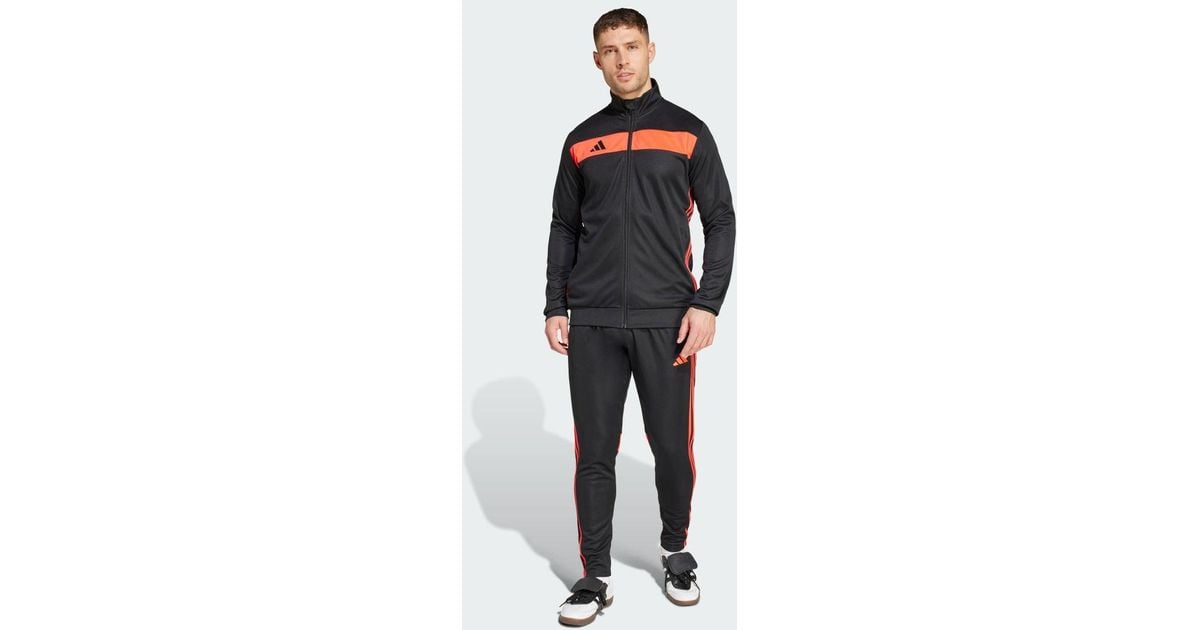 adidas Tiro 25 Essentials Track Suit in Black for Men | Lyst UK