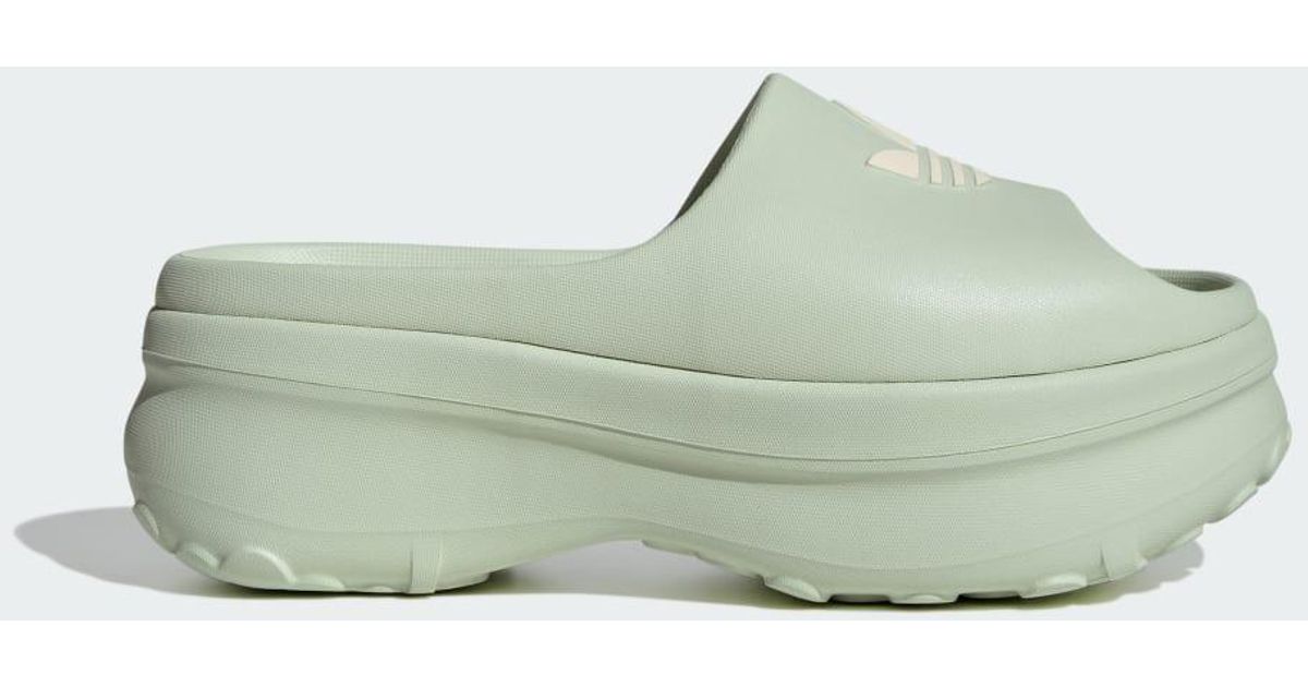 adidas Adifom Stan Slides in Green | Lyst UK