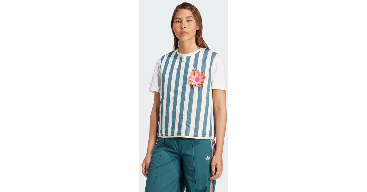 adidas Originals Summer Glow Reversible Vest in Blue | Lyst UK