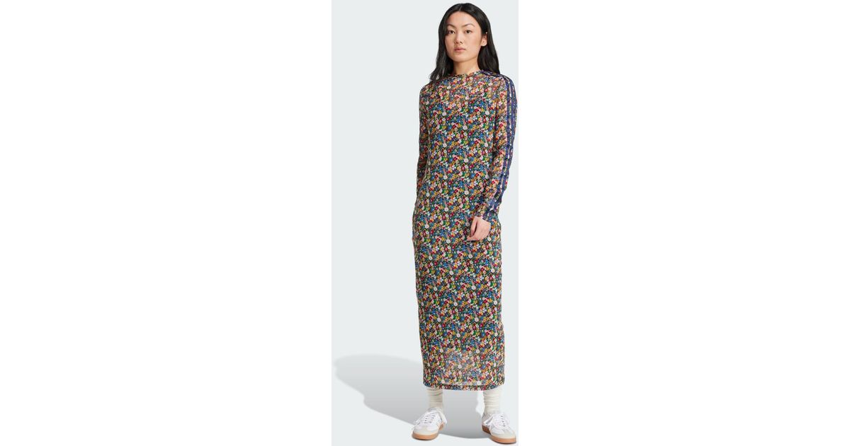 adidas Originals Originals X Liberty London Mesh Maxi Dress | Lyst UK