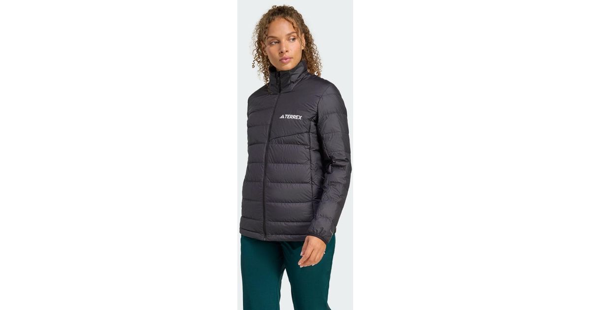 adidas Terrex Multi Light Down Climawarm Jacket in Grey | Lyst UK