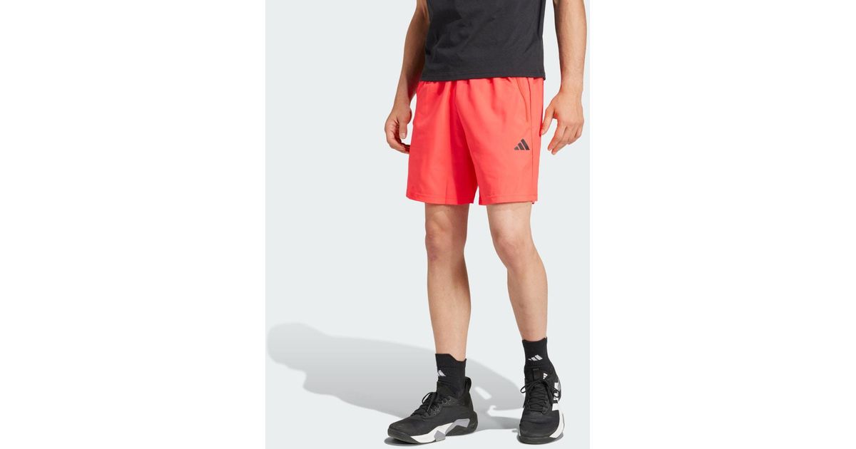 adidas Train Essentials Woven Training Shorts in Red for Men | Lyst UK