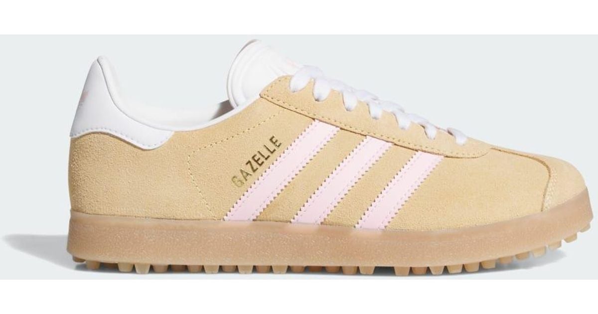 adidas Gazelle Spikeless Golf Shoes in Natural | Lyst UK