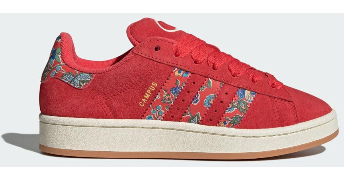 adidas Campus 00S X Liberty London Shoes in Red | Lyst UK