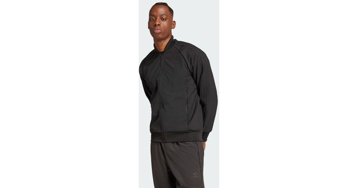 adidas Bonded Sst Track Top in Black for Men | Lyst UK