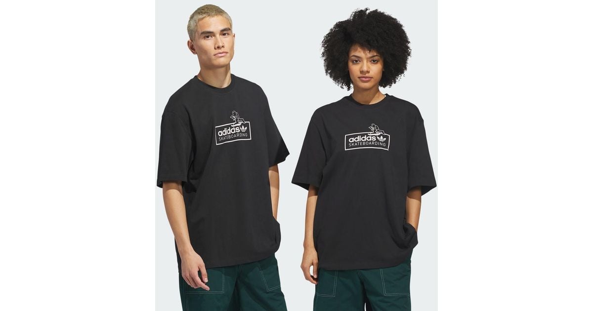 adidas Skateboarding X Mark Gonzales Logo T-Shirt in Black | Lyst UK