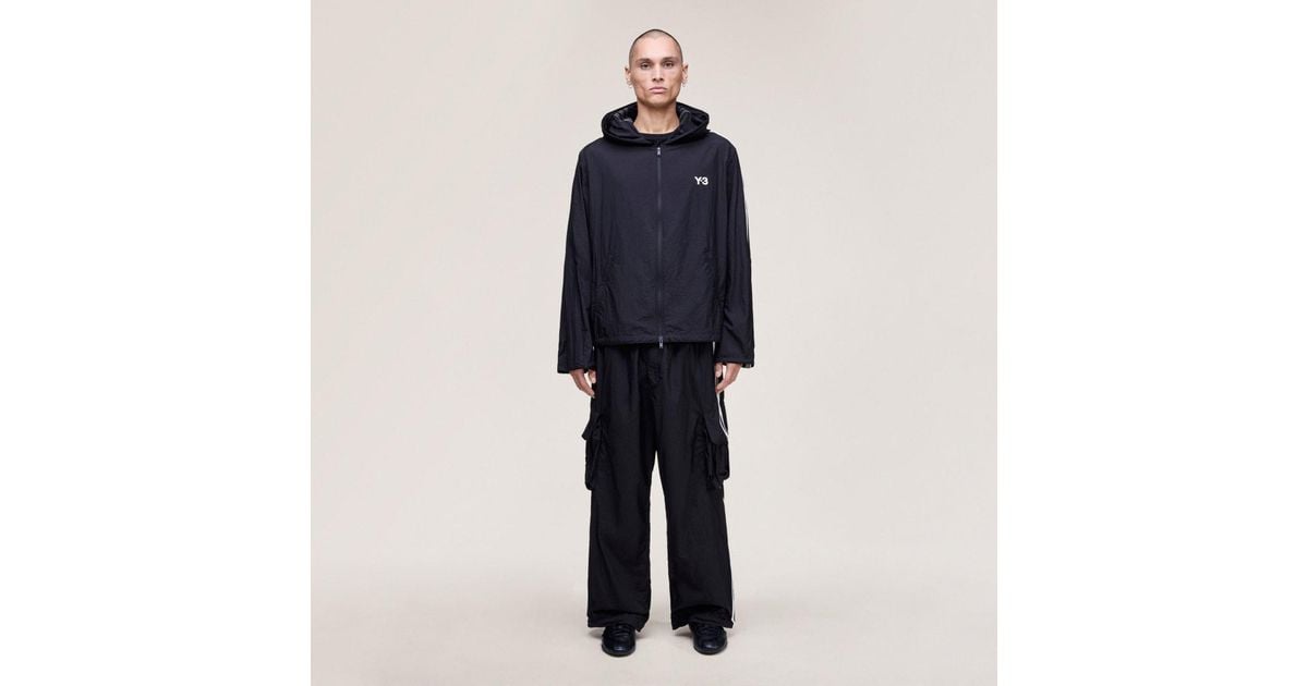 adidas Y-3 Nylon Wired 3 Stripes Cargo Tracksuit Bottoms in Blue | Lyst UK