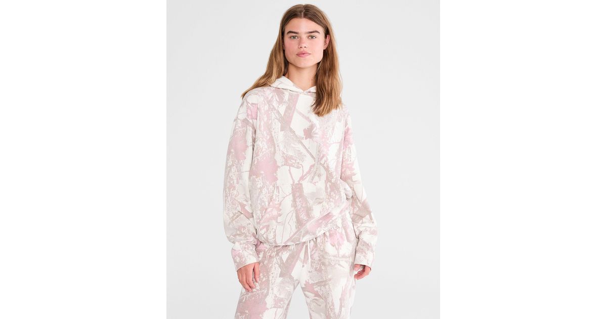 Aéropostale Cloud Soft Forest Camo Pullover Hoodie in Pink | Lyst