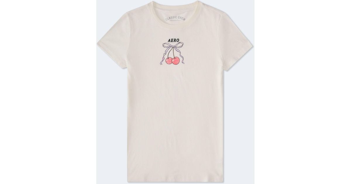 Aéropostale Cherry Bow Graphic Tee in White | Lyst