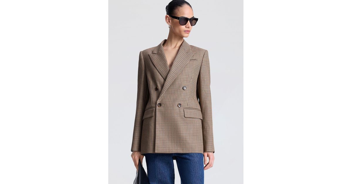 A.L.C. Calla Wool Oversized Tailored Jacket in Natural | Lyst