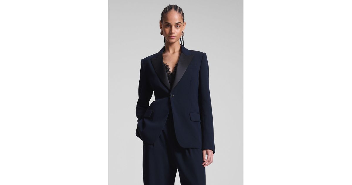 A.L.C. Brandon Tailored Tux Jacket in Blue | Lyst