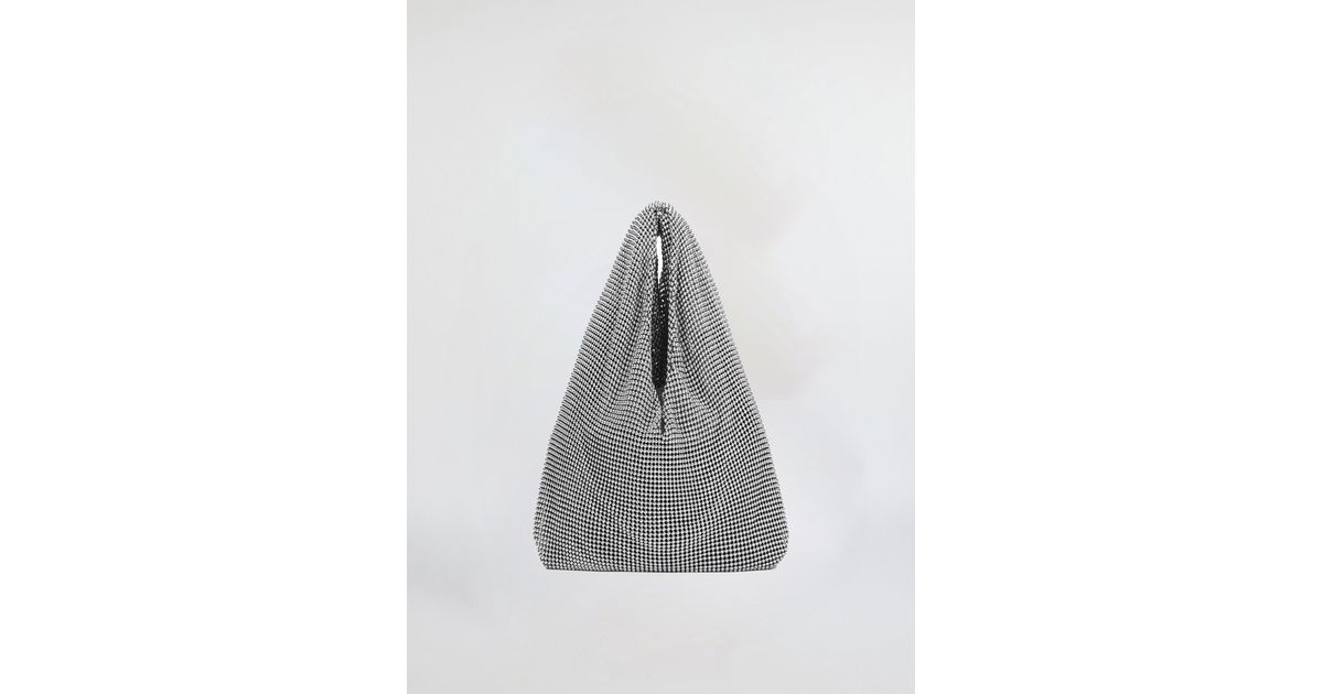 A.L.C. Paige Metal Chain Mesh Bag in Gray | Lyst