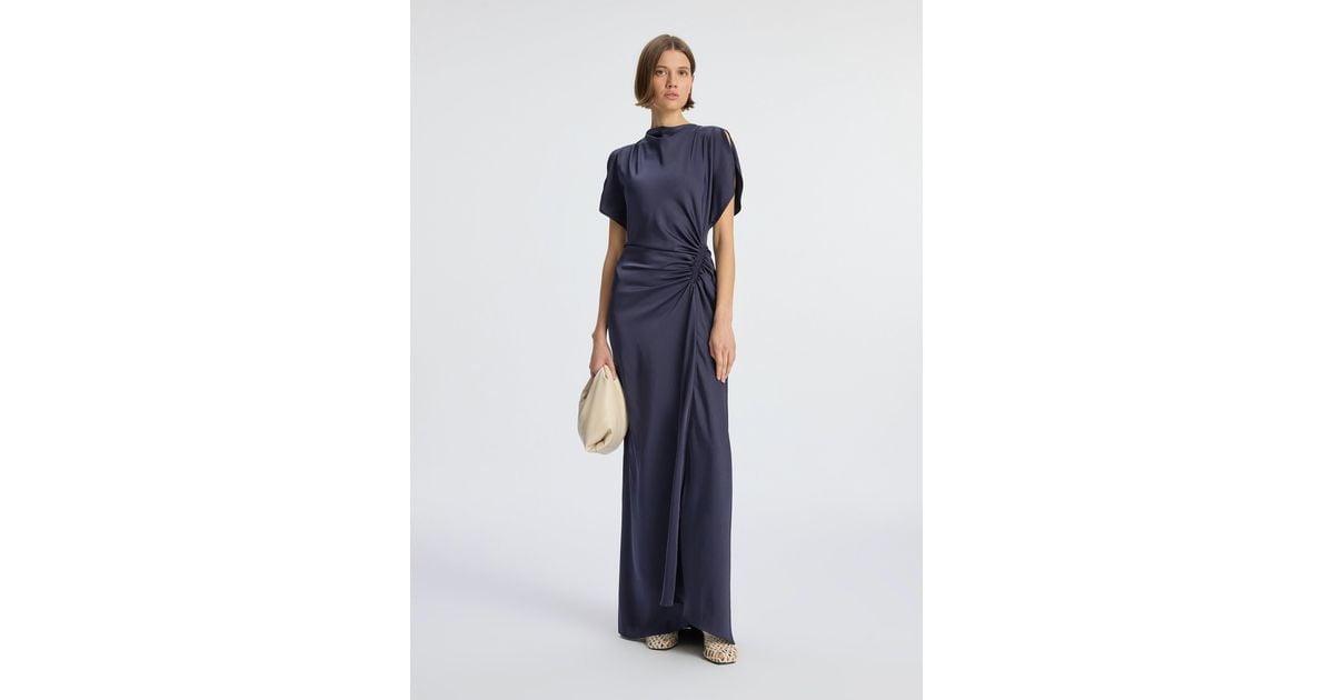A.L.C. Nadia Satin Gown in Blue | Lyst