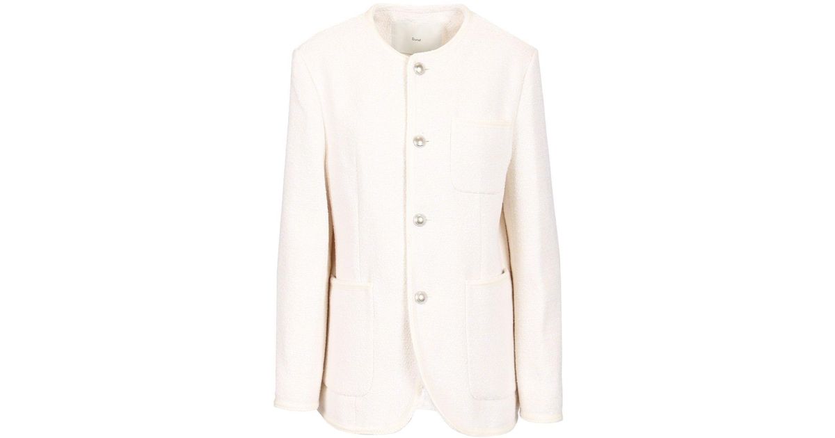 DUNST Unisex Tweed Jacket in White | Lyst