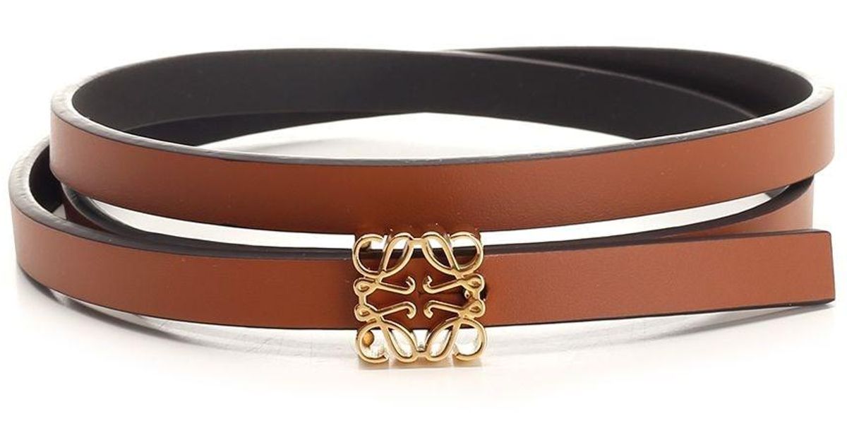 Loewe Anagram Cube Reversible Belt in White | Lyst