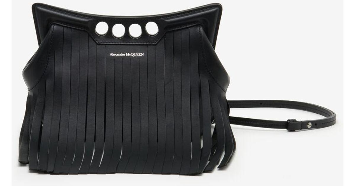 Alexander McQueen The Peak Bag Mini in Black | Lyst